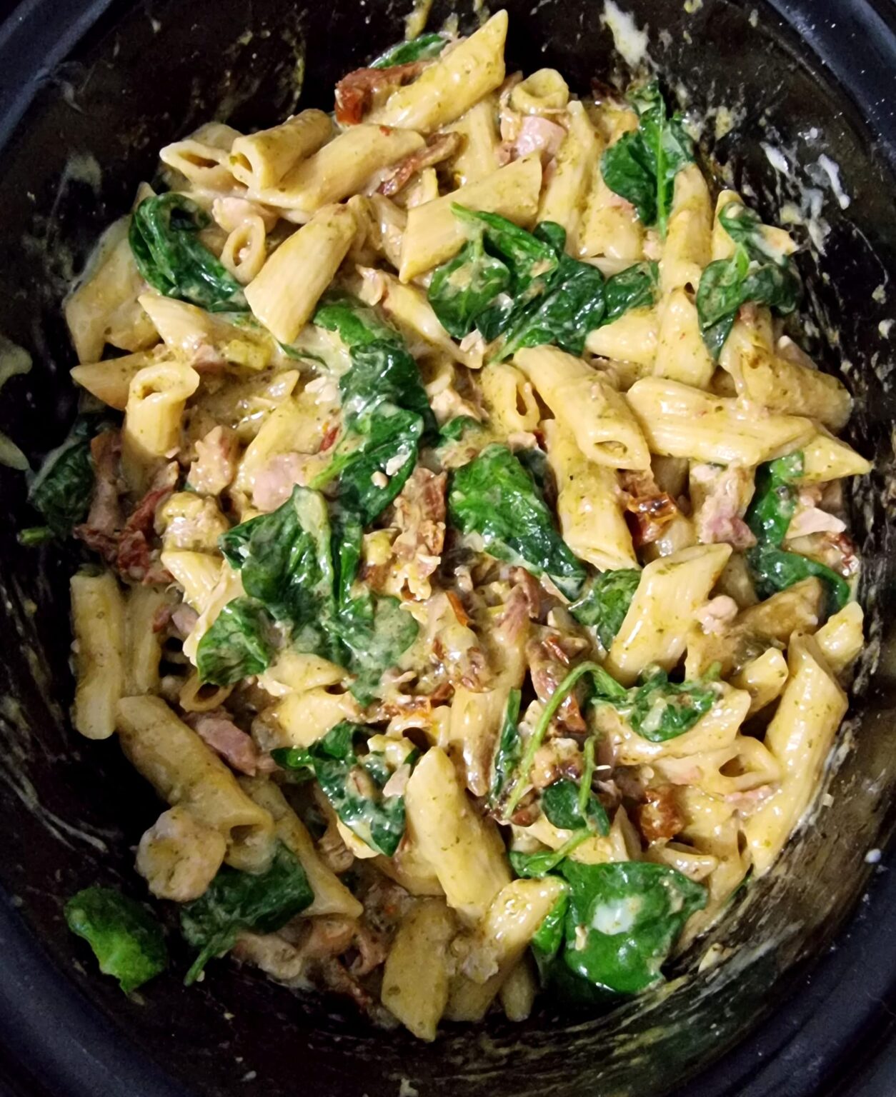 Chicken & Bacon Pesto Penne - Slow Cooker Tip