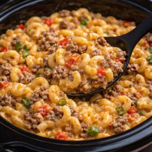 Philly Cheesesteak Mac and Cheese - Slow Cooker Tip