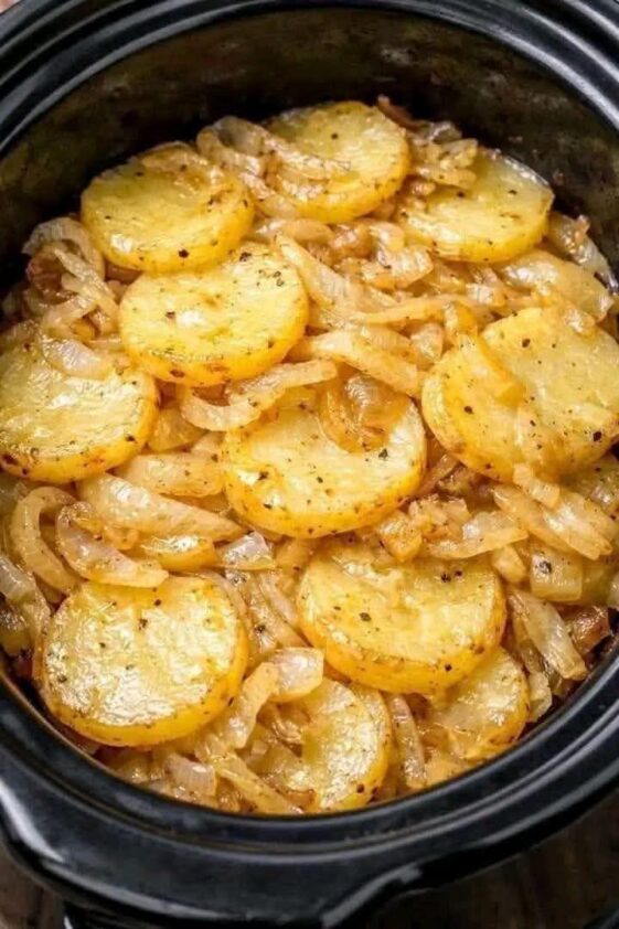 Potato and Onion Bake Slow Cooker - Slow Cooker Tip