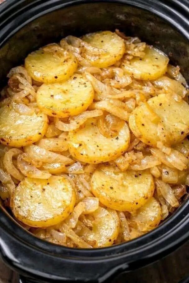 Potato and Onion Bake Slow Cooker - Slow Cooker Tip