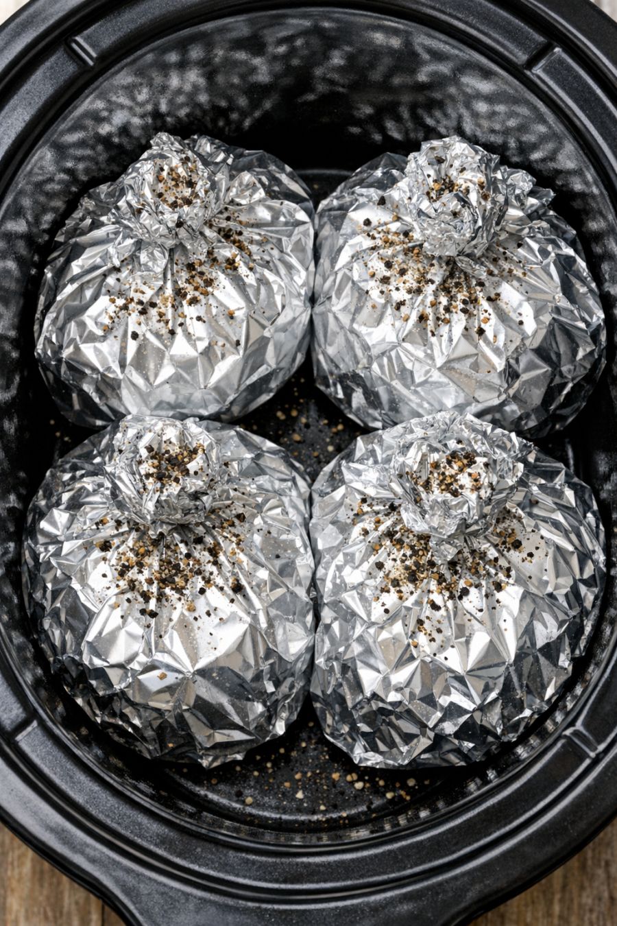 Beef and water chestnut foil packets made in a slow cooker - Slow ...