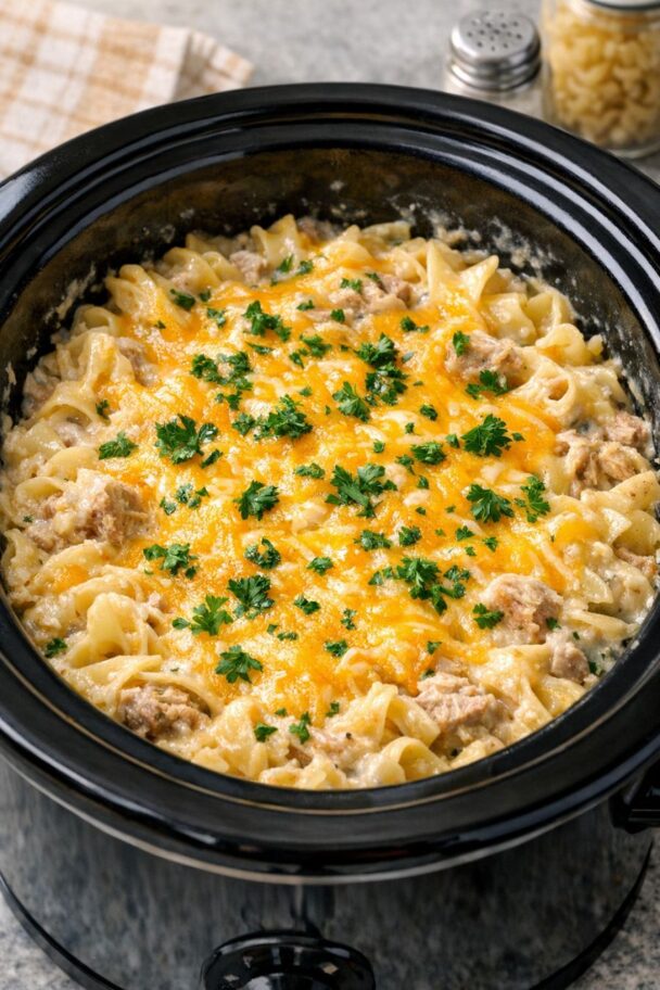 Slow Cooker Tuna 4-Ingredient - Slow Cooker Tip